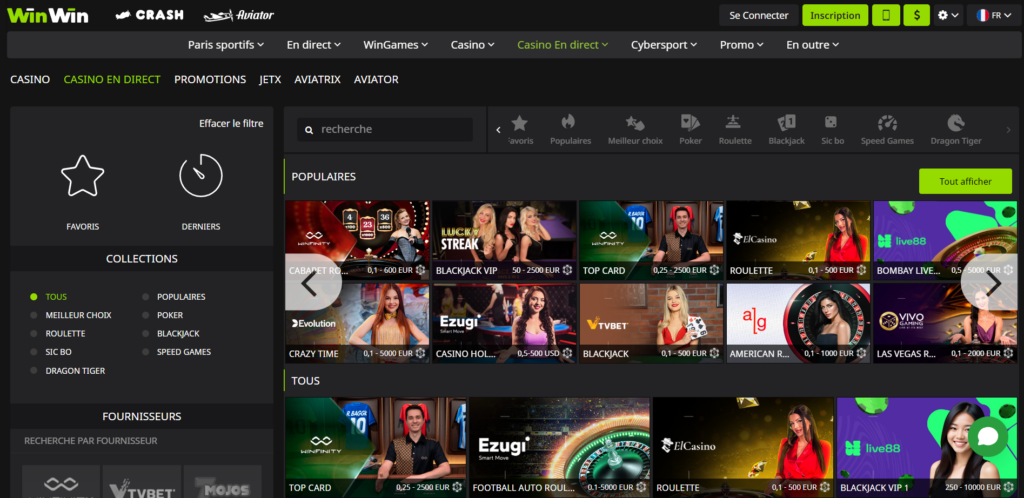 WinWin inscription complète ⇒ Inscription sur WinWin ⊳ Bonus 100 EUR ⊳ Connexion en ligne